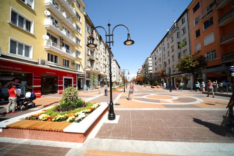 Boulevard Vitosha (Vitoshka) à Sofia - La rue piétonne de Sofia